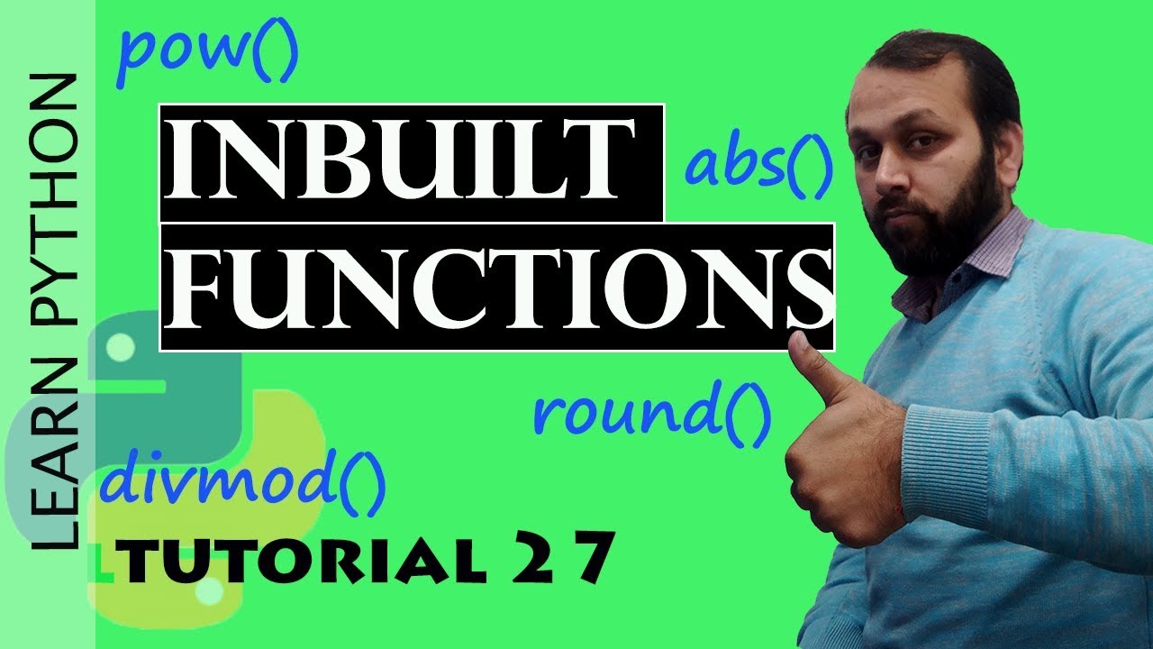#27 Python Tutorial | Inbuilt functions in python (HINDI)