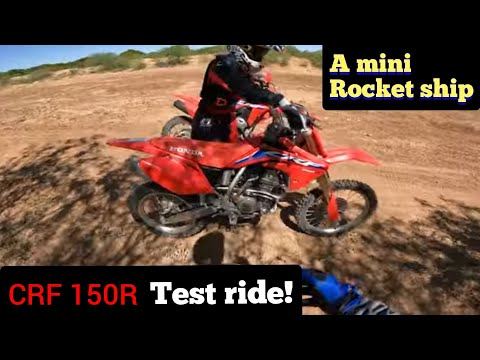 Test Riding a Honda CRF150R - It's a little rocket!