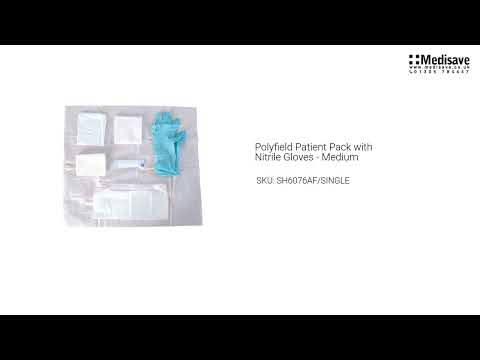 Polyfield Patient Pack with Nitrile Gloves Medium SH6076AF SINGLE