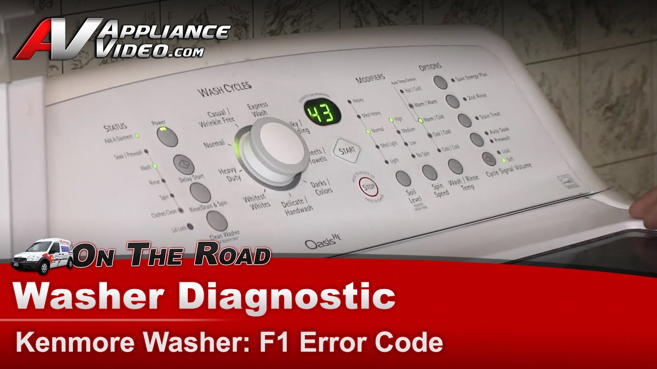 Kenmore Washer Repair - F1 Error Code - Electronic Control