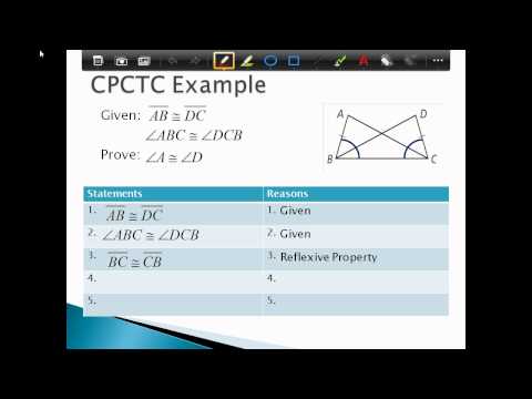 4-6: Triangle Congruence: CPCTC
