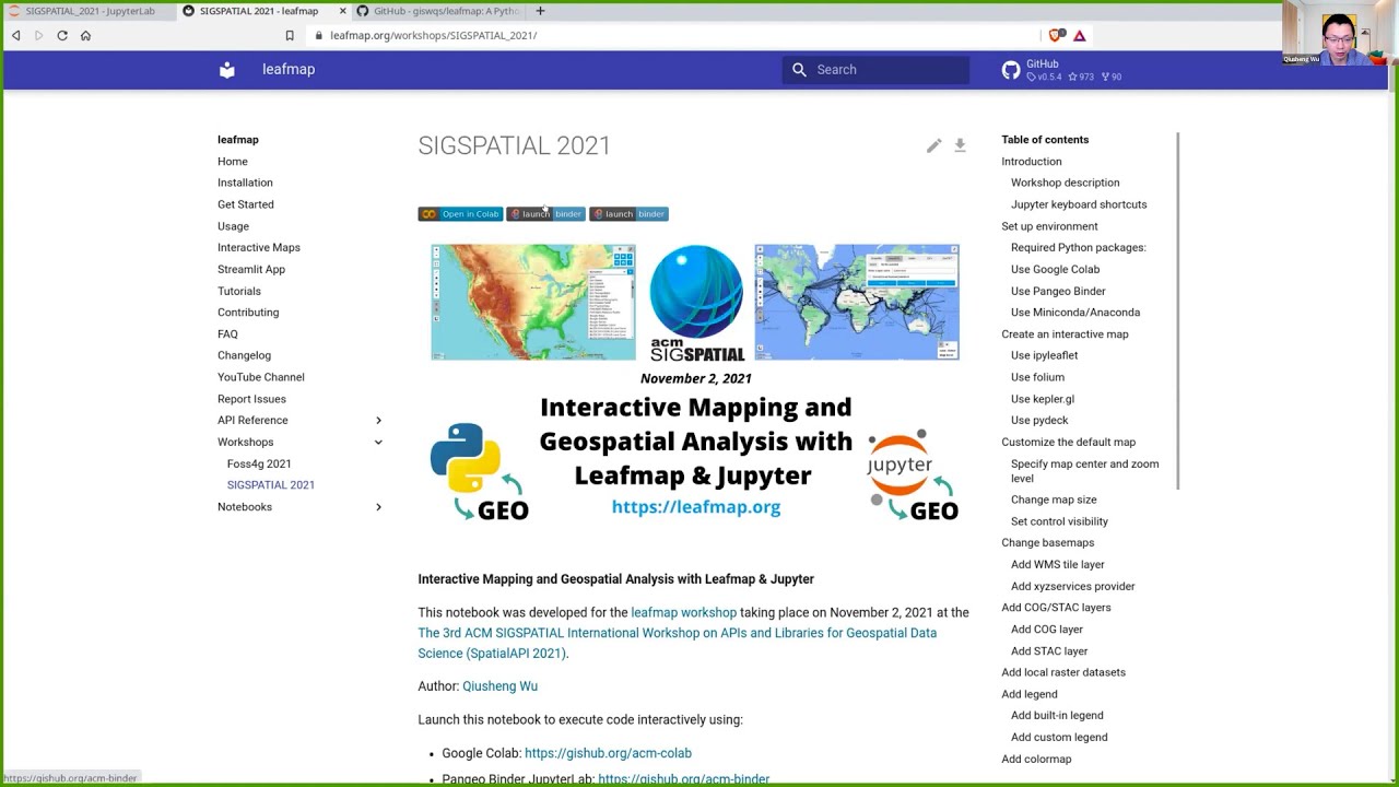 Interactive Mapping and Geospatial Analysis with Leafmap and Jupyter