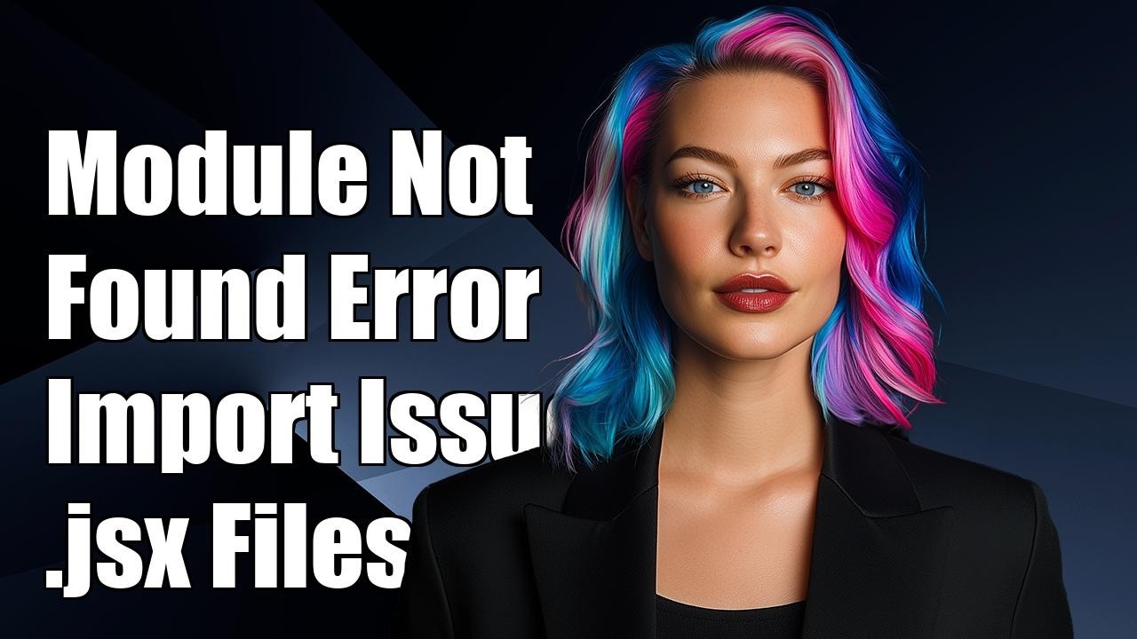 Module not found when import .jsx file