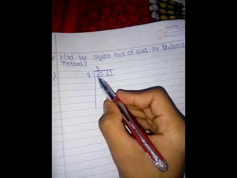how to find square root of 6561 by long division method