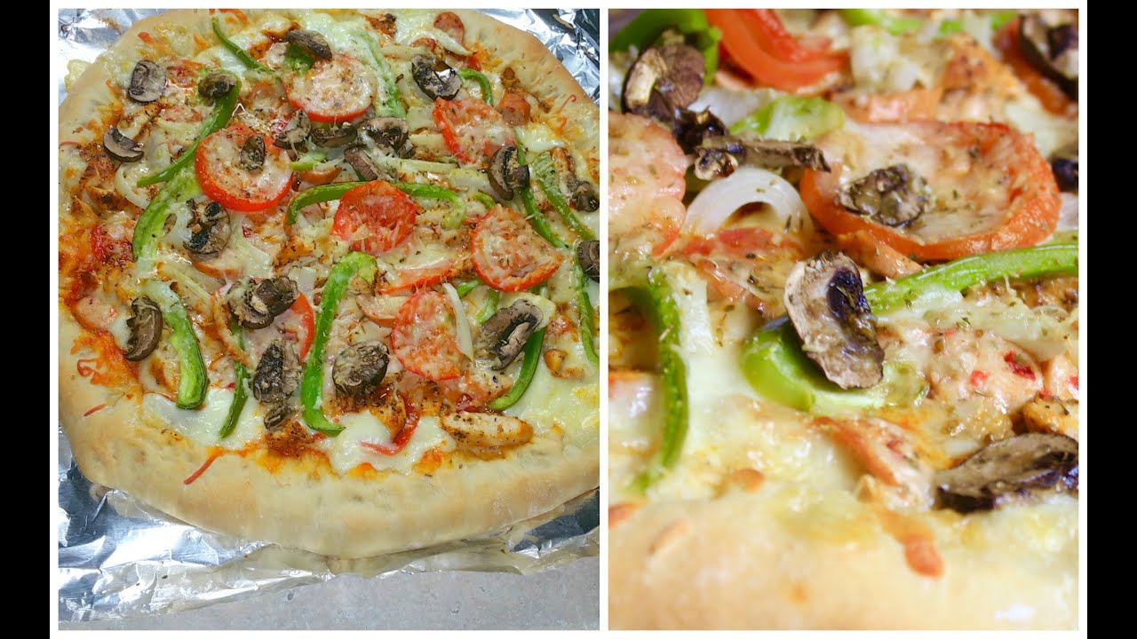 MOZZARELLA STUFFED CRUST PIZZA - Cooking With Queenii