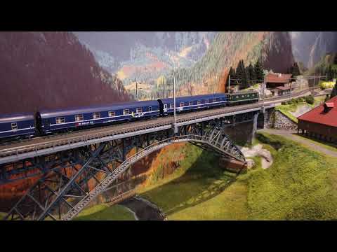 SBB Night Train and BLS Express pass at Grünsee