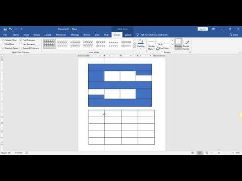 Merge and Split Cells in MS Word