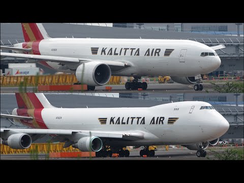 Kalitta Air Boeing 777F 747-400F Takeoff from Narita 16R | N795CK N782CK | NRT/RJAA | 成田空港
