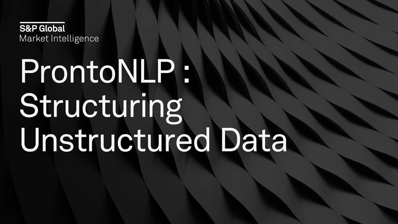 ProntoNLP: Structuring Unstructured Data