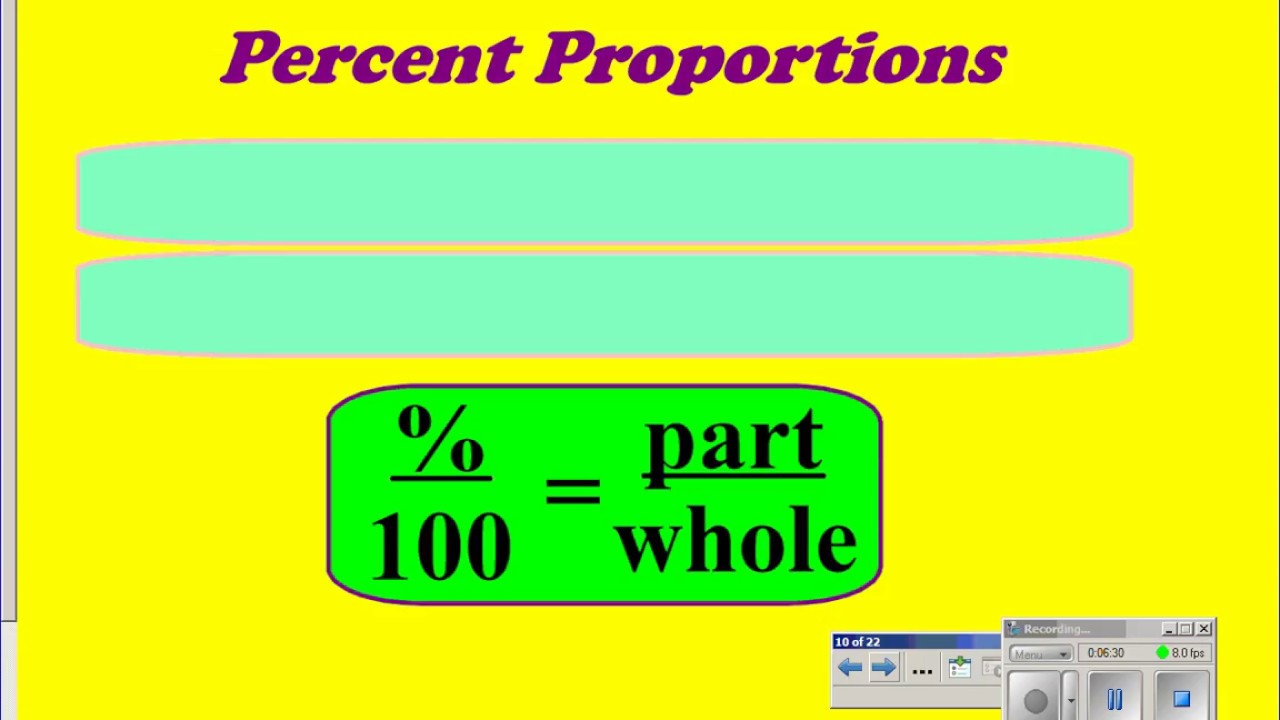 Percent Proportion Guided Notes video