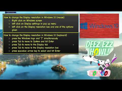 How to change the Display resolution in Windows 10 (mouse, keyboard)