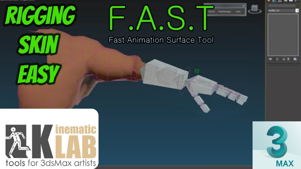 3DS MAX - Plugin F.A.S.T Rigging Skin (Easy Tutorial)