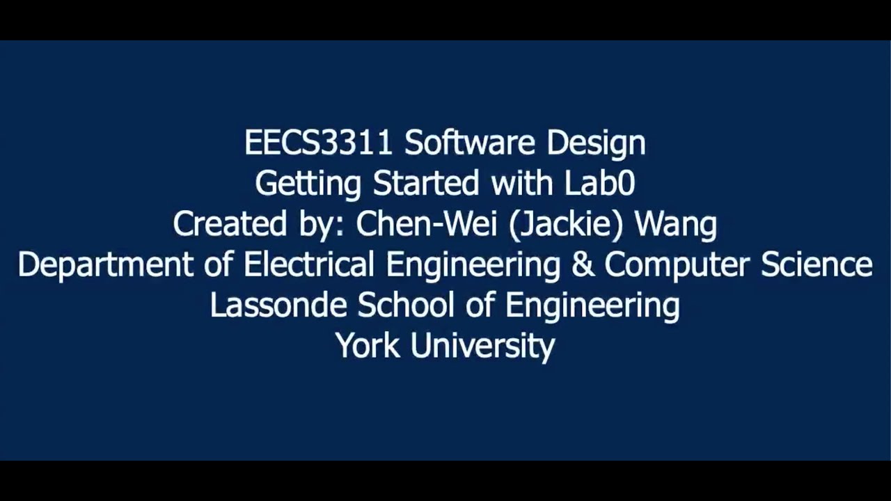 EECS3311 W20 Lab0 Guide