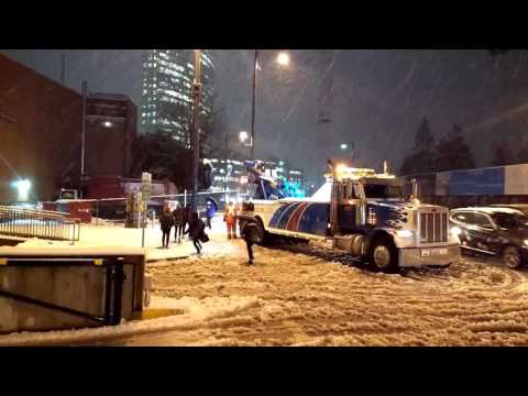 Garbage Truck slid into the North Surrey Rec Centre
