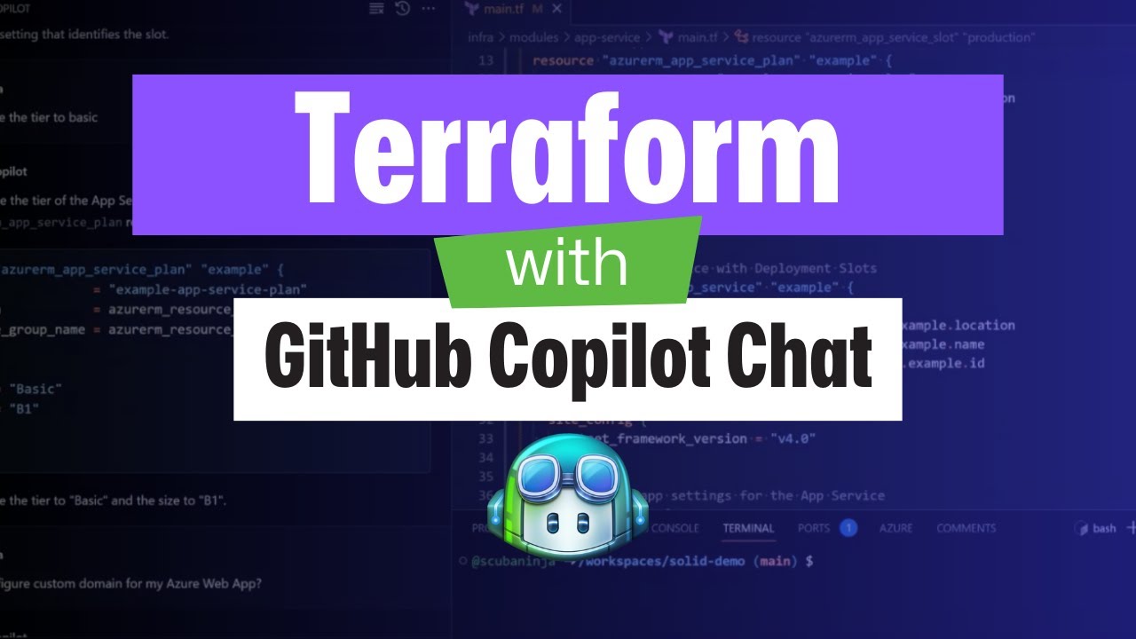 Accelerate creating IaC with Terraform and GitHub Copilot Chat