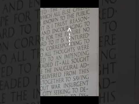 Lincoln Memorial Spelling Error - SHORT - Washington DC - Travels With Phil