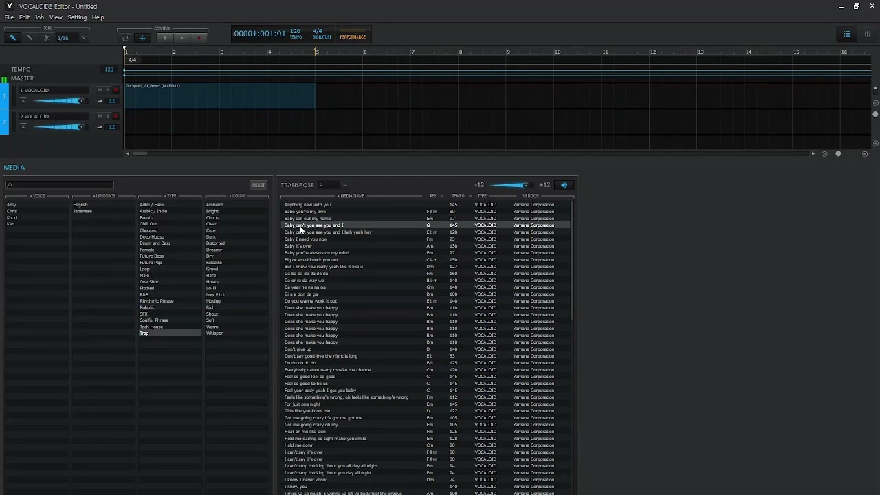 Vocaloid 5 Tutorial Sequence 1 Media & Mixer