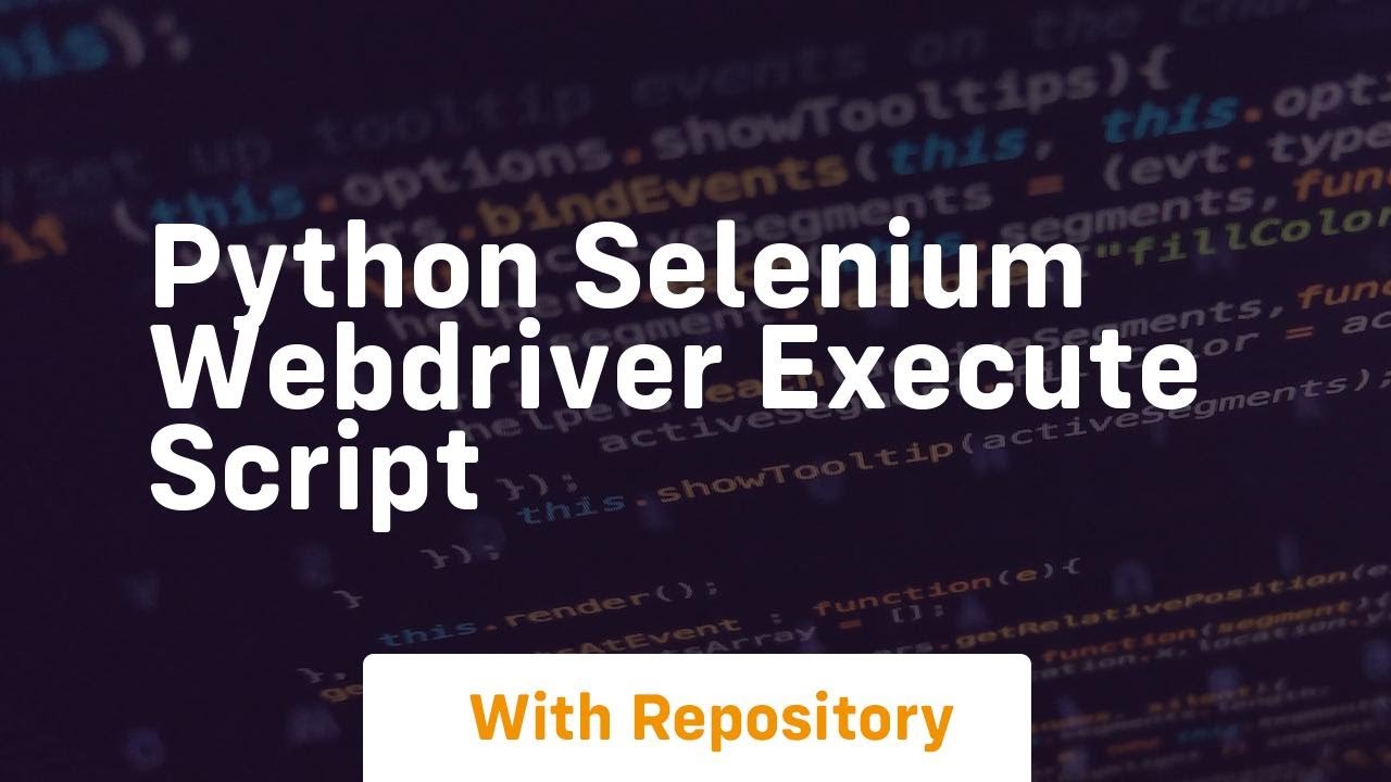 python selenium webdriver execute script