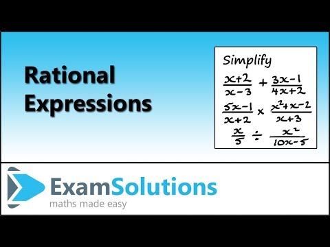 Rational Expressions | ExamSolutions