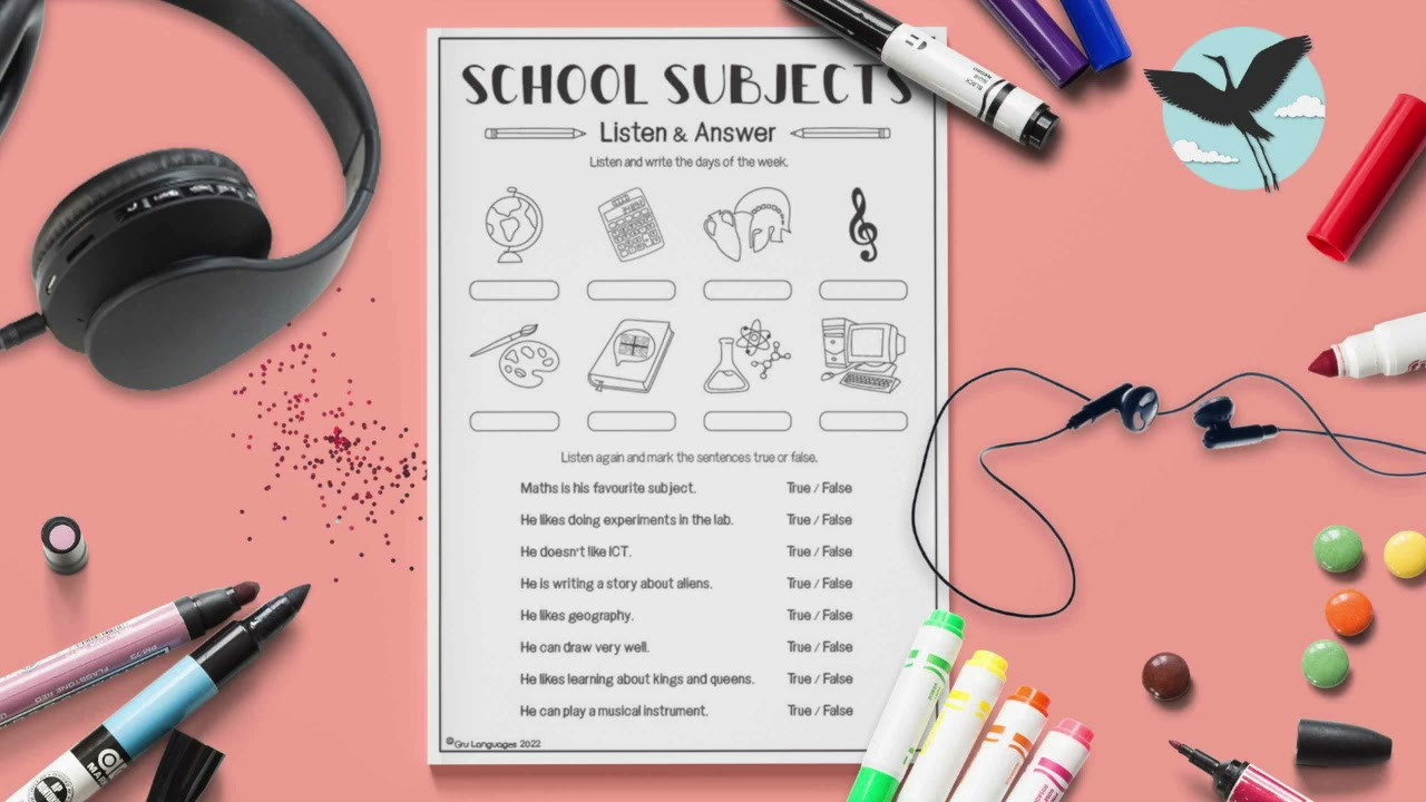 School Subjects Listen & Answer