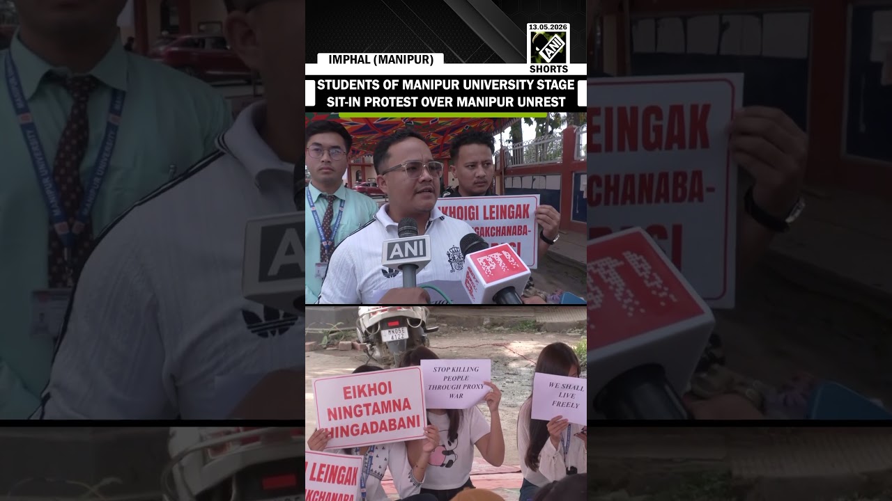 “Bring back peace...” Manipur University’s student stages sit-in protest over Manipur unrest