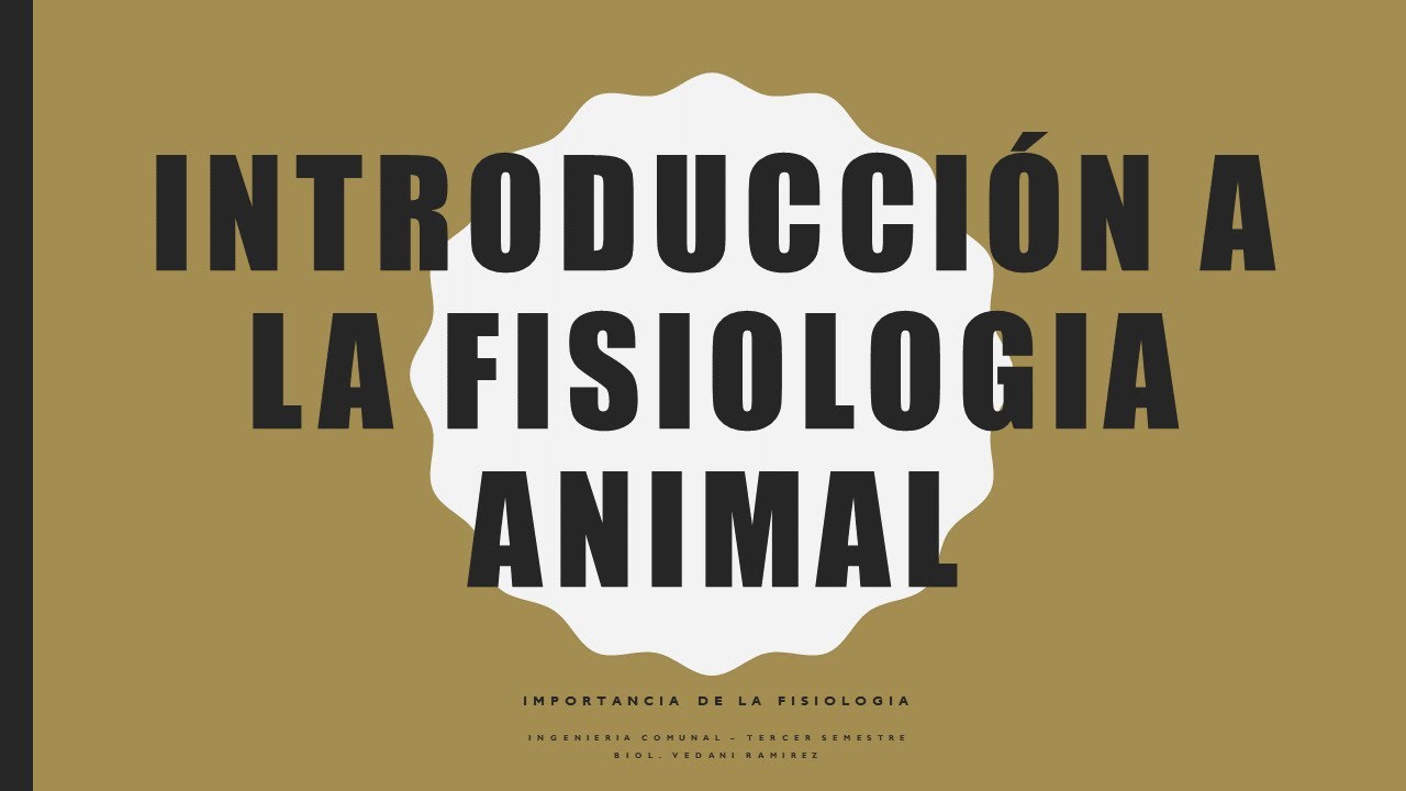 Introducción a la Fisiología animal Parte 1. Clase Ecofis. Animal2022. 13/feb/2022