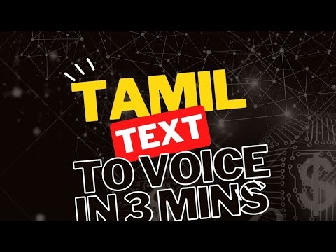 Tamil text to Voice | Using Python