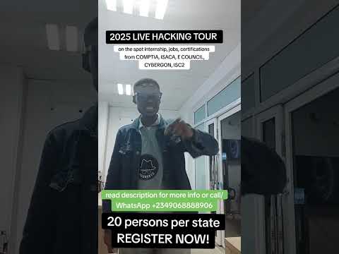 2025 hacking tour is LIVE - ALL 36 STATES IN NIGERIA. certification, internships, jobs onthe spot