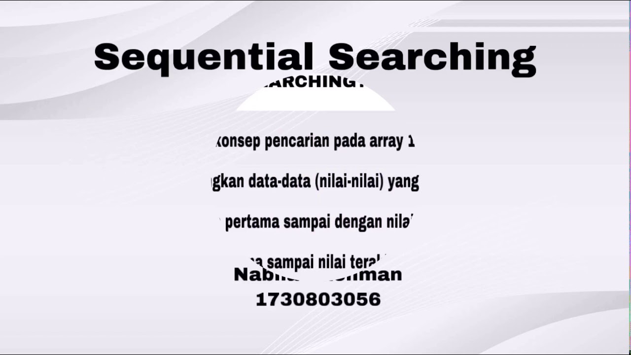 Sequential Searching Pemrograman Java Netbeans