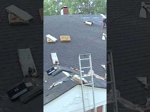 Roof Replacement drone video Jenkinsconstruction.org