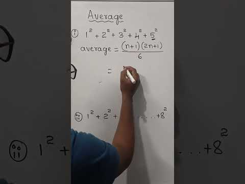 Average of square of numbers