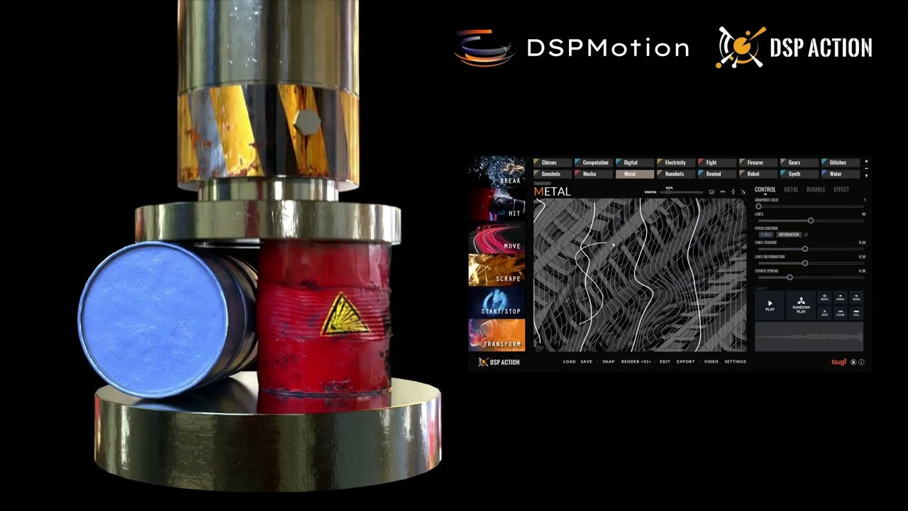 Easily design sounds for a 3D animation