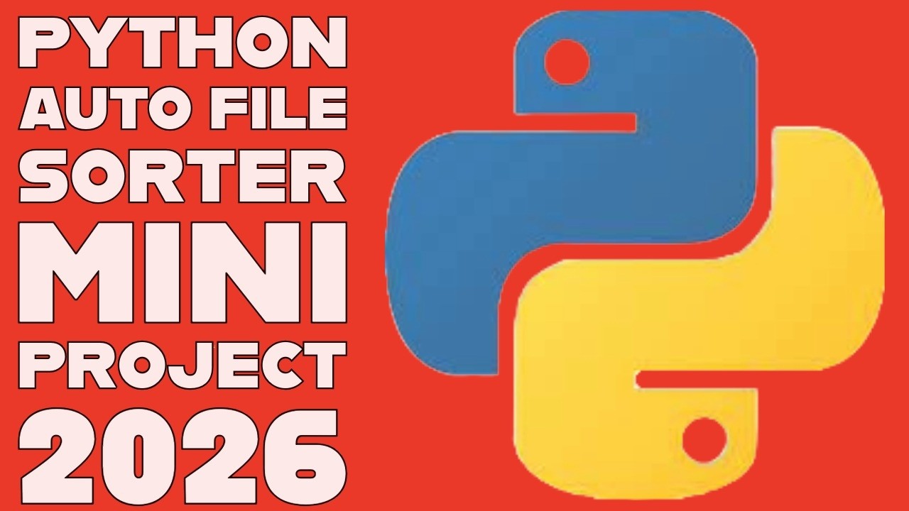 Python Project: Automatically Sort Files by Extension (.txt .docx .bmp) File Organizer Tutorial