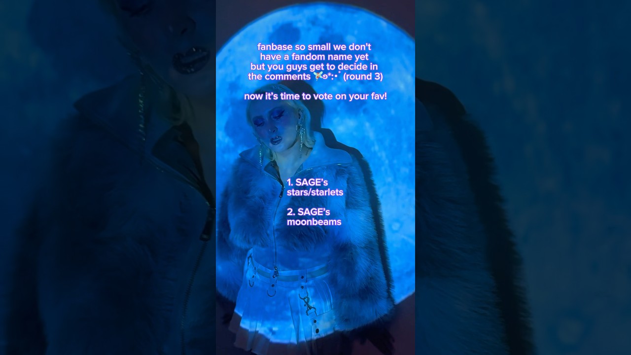 help me name my fandom 🧚🏼‍♀️🌙 #indiepopartist #singersongwriter #popsinger #popstar #newmusic2025