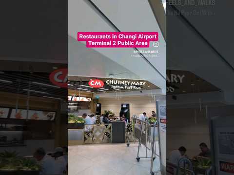 Restaurants in Changi Airport Terminal 2 #shorts #food #singapore #travel