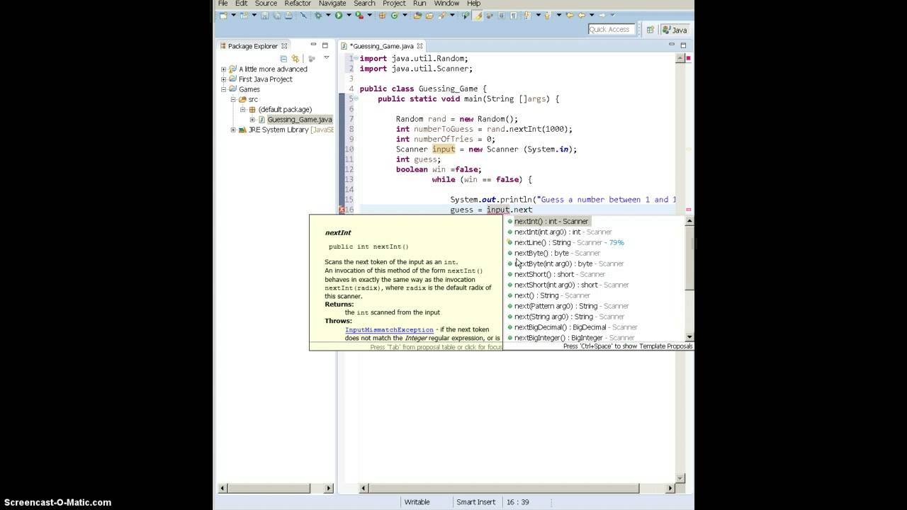 Java Guessing Game Tutorial