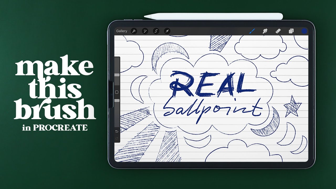 Create Real Ballpoint Brush in PROCREATE