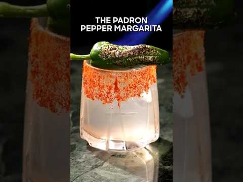 How to make cocktails from scratch | The Spicy Padron Pepper Margarita 🌶 #cocktails #margarita