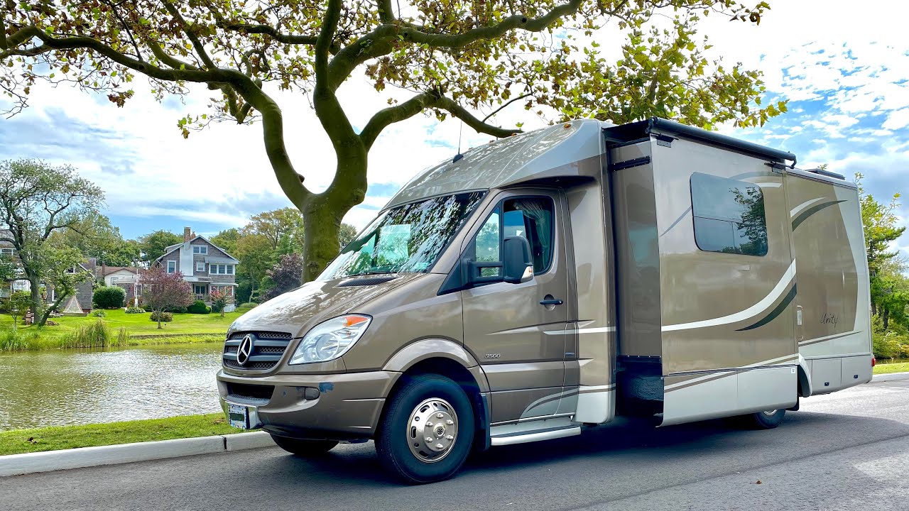 LUXURY MERCEDES BENZ RV | Tour The Leisure Travel Vans Unity Murphy Bed U24MB