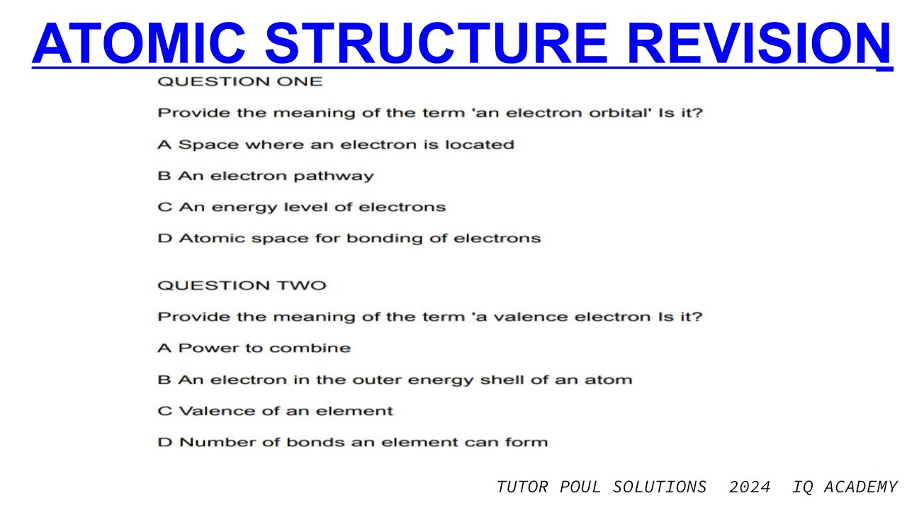 ATOMIC STRUCTURE CH1002 REVISIONS JULY 2024