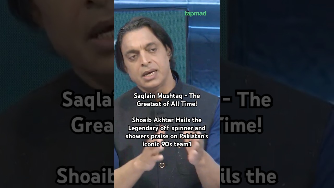 Saqlain Mushtaq – The Greatest of All Time! 🏆🔥 Shoaib Akhtar hails the legendary off-spinner