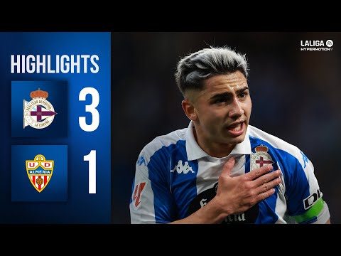 RC Deportivo 3-1 UD Almería | Resumen jornada 26 LaLiga Hypermotion