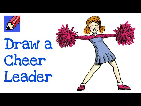 How to draw a Cheerleader – Shoo Rayner