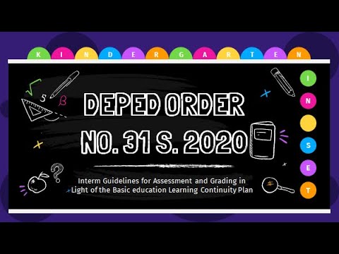 DEPED ORDER 31 S 2020