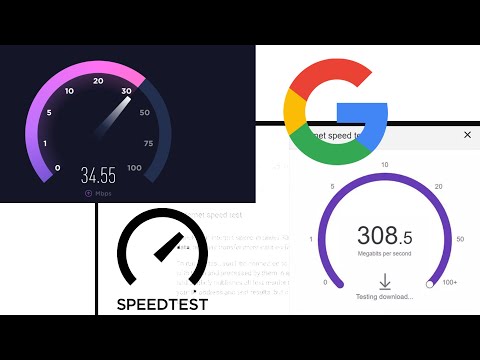 Speedtest by Ookla vs google Internet speed test