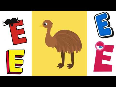 π€ E Is for Everything! | 20 Fun Things That Start with E for Kids π #abcd #learning