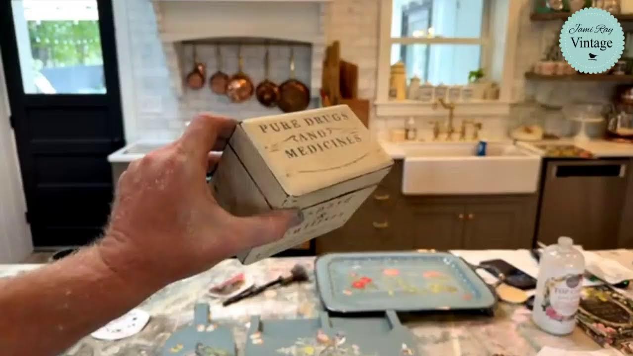 Painting Silver and Wood Trays and Home Decor From Goodwill