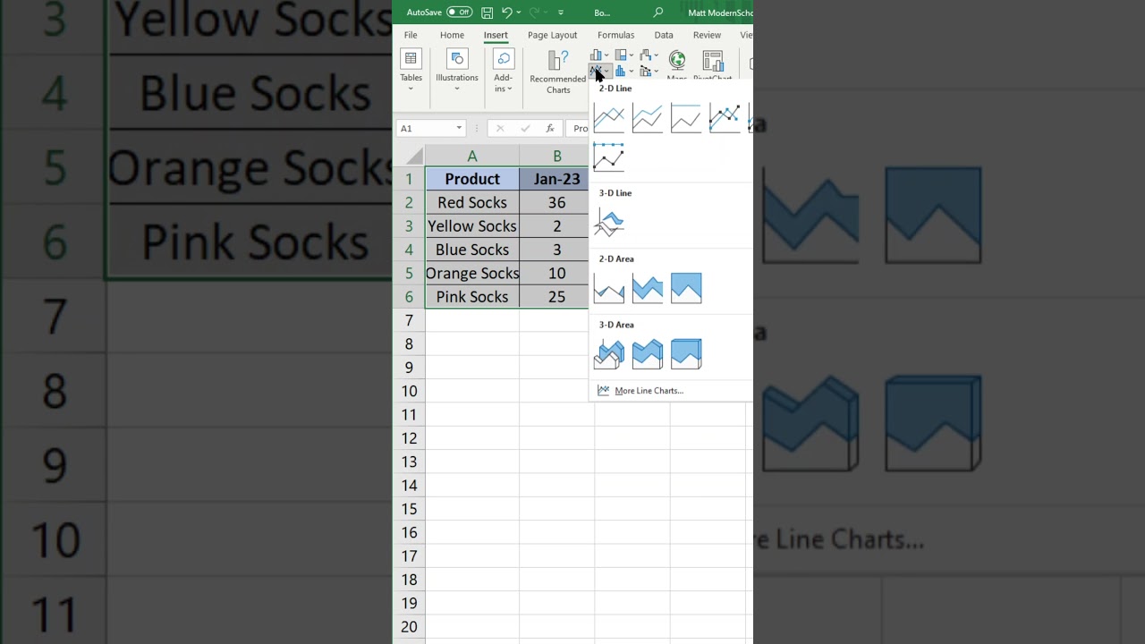 How to Make a Line Graph in Excel
