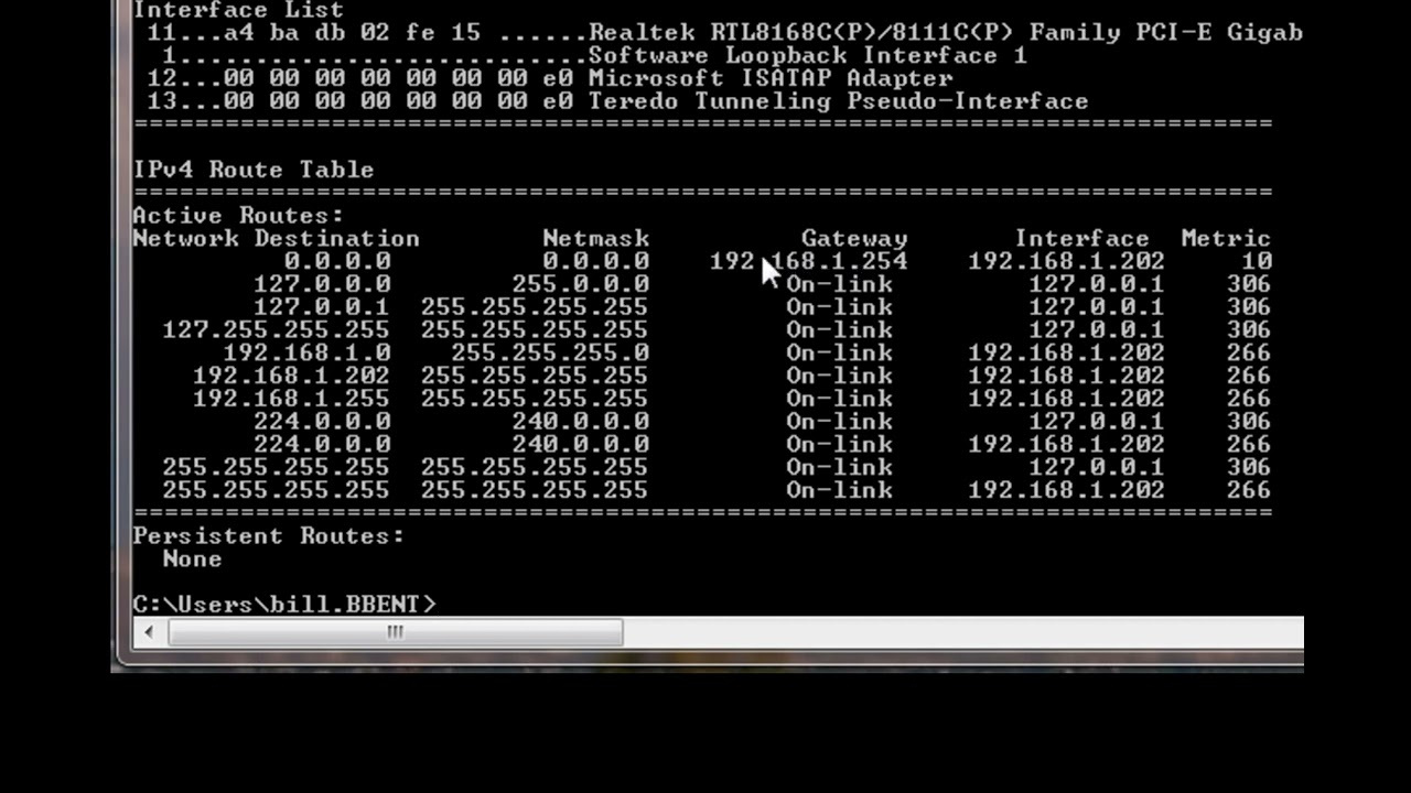 How to Use the Windows Route Utility