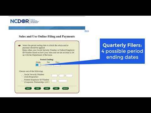Online File & Pay - Sales and Use Tax Due in One County in NC